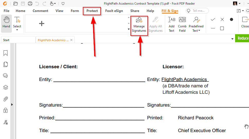 Easily Add Your Signature To A PDF With Foxit Reader Free Peacock